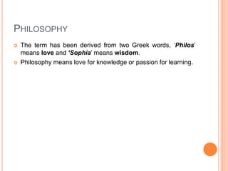 Philosophy ppt | PPTX