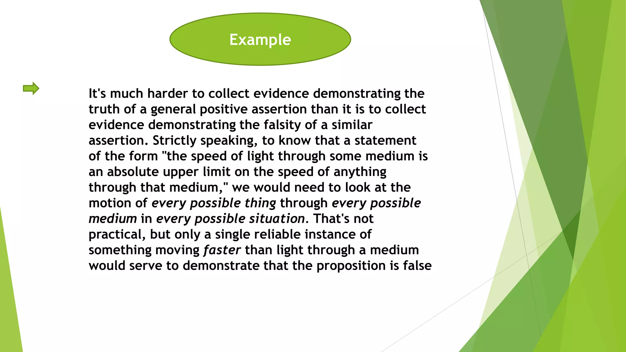 philosophy of science, Falsification theory, Karl popper | PPTX