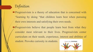 Philosophy of progressivism | PPTX