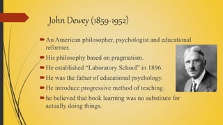 Philosophy of progressivism | PPTX