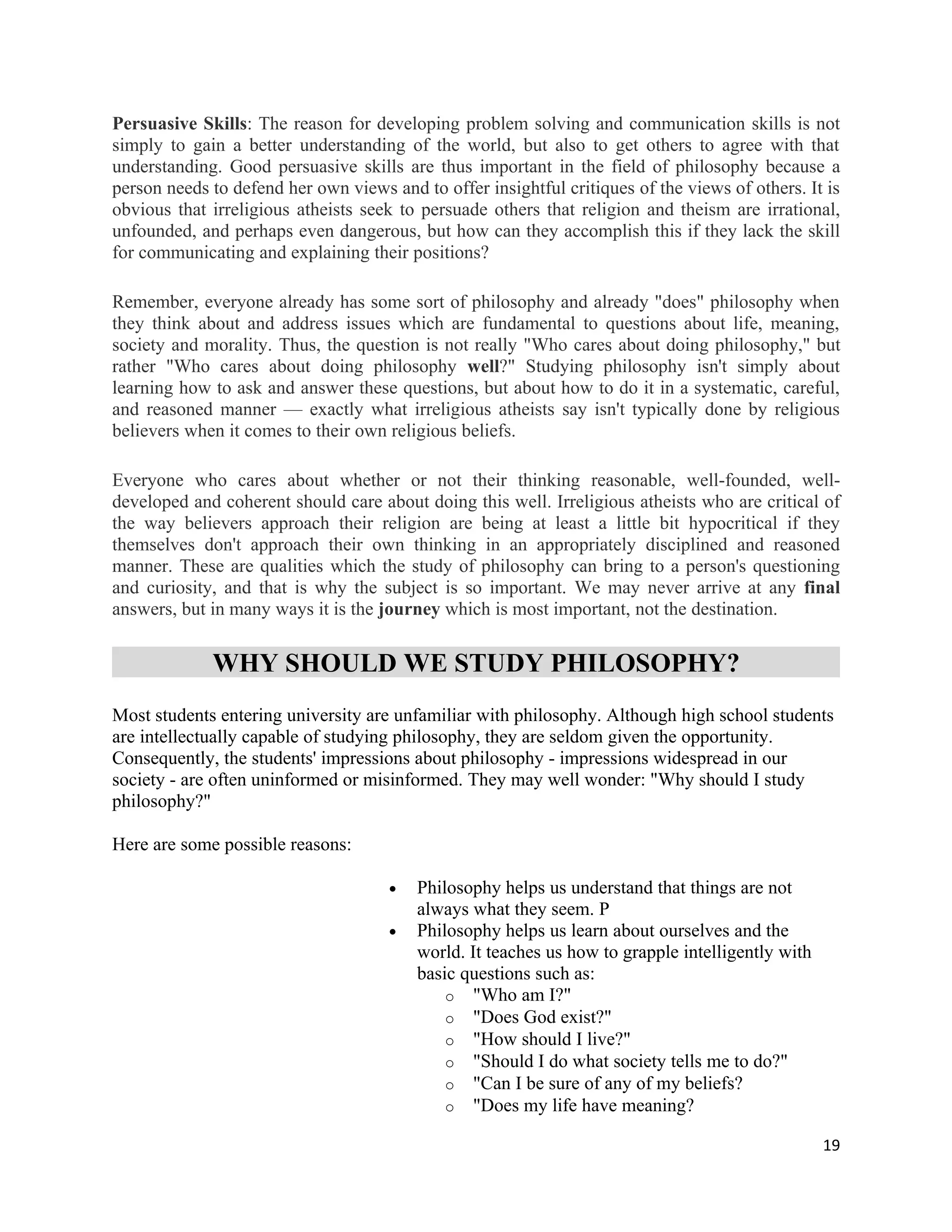 Philosophy report final | DOC