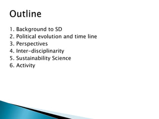 Philosophy and History of Sustainable Development | PPTX