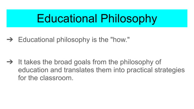 Philosophy of Education and Educational Philosophy | PDF | Education