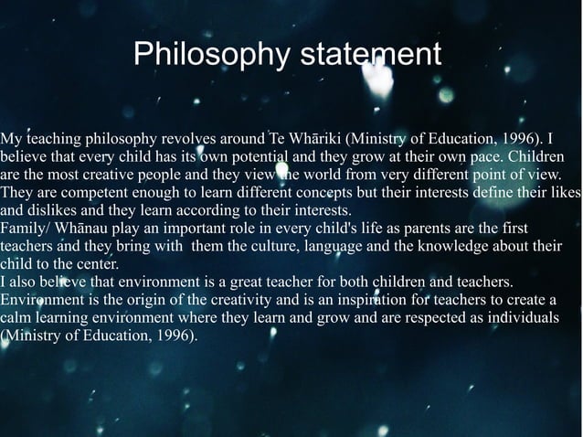 Philosophy statement | PPT