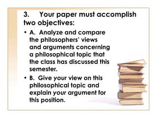 Philosophy term paper | PPT
