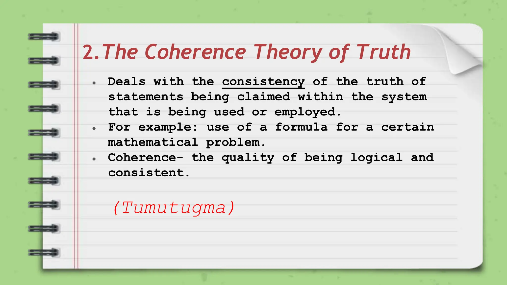 Topic: Truth Philosophy Grade 11 and Grade 12 | PPTX