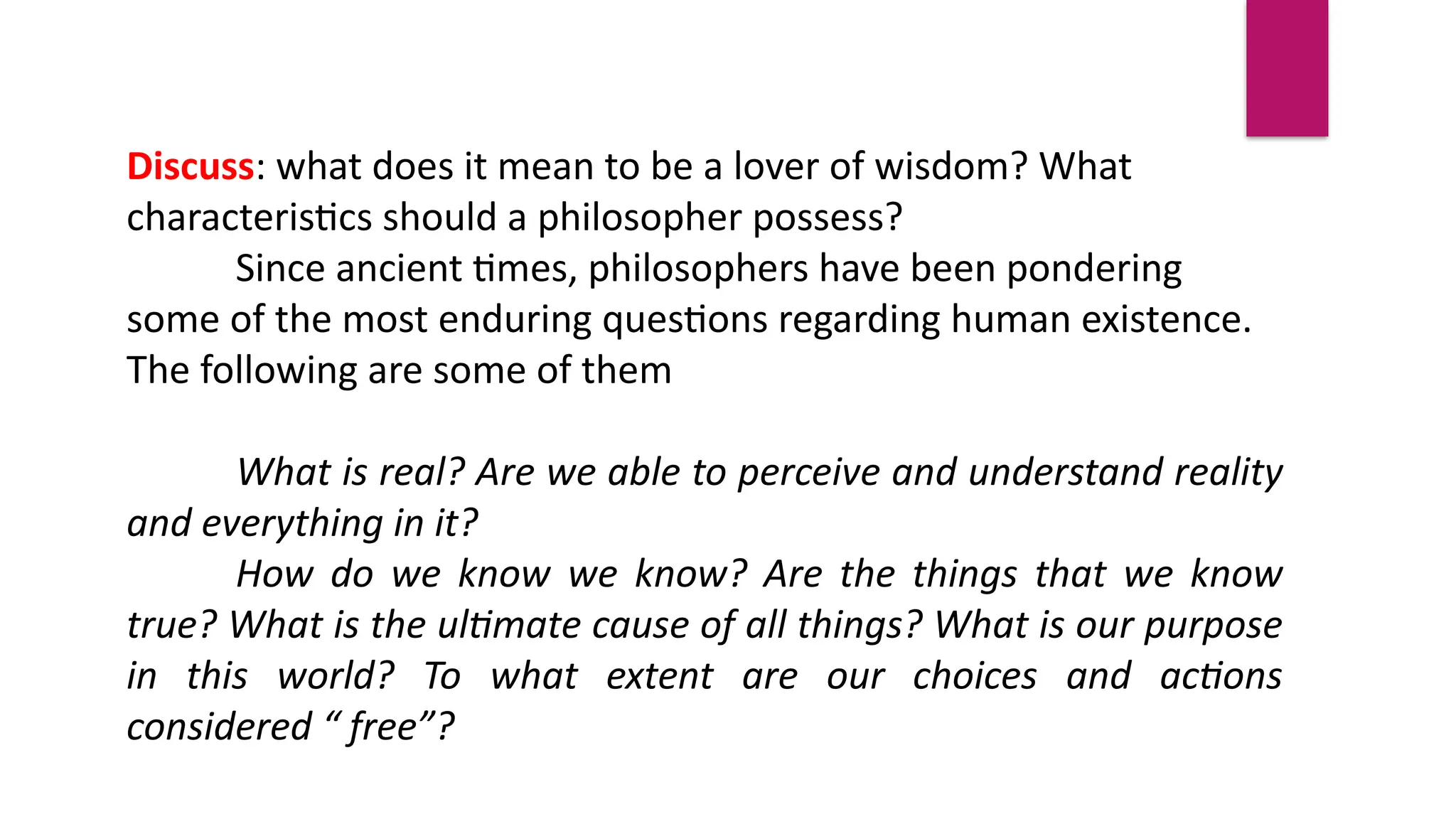 Introduction to the Philosophy of the Human Person | PPTX