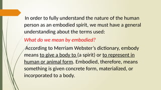 Introduction to the Philosophy of Human Person | PPTX