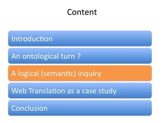 Web Metaphysics between Logic and Ontology | PPT