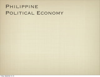 Philippine political party system: A systemic examination | PPT