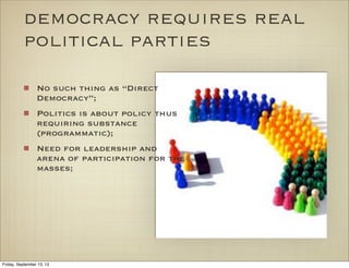 Philippine political party system: A systemic examination | PPT