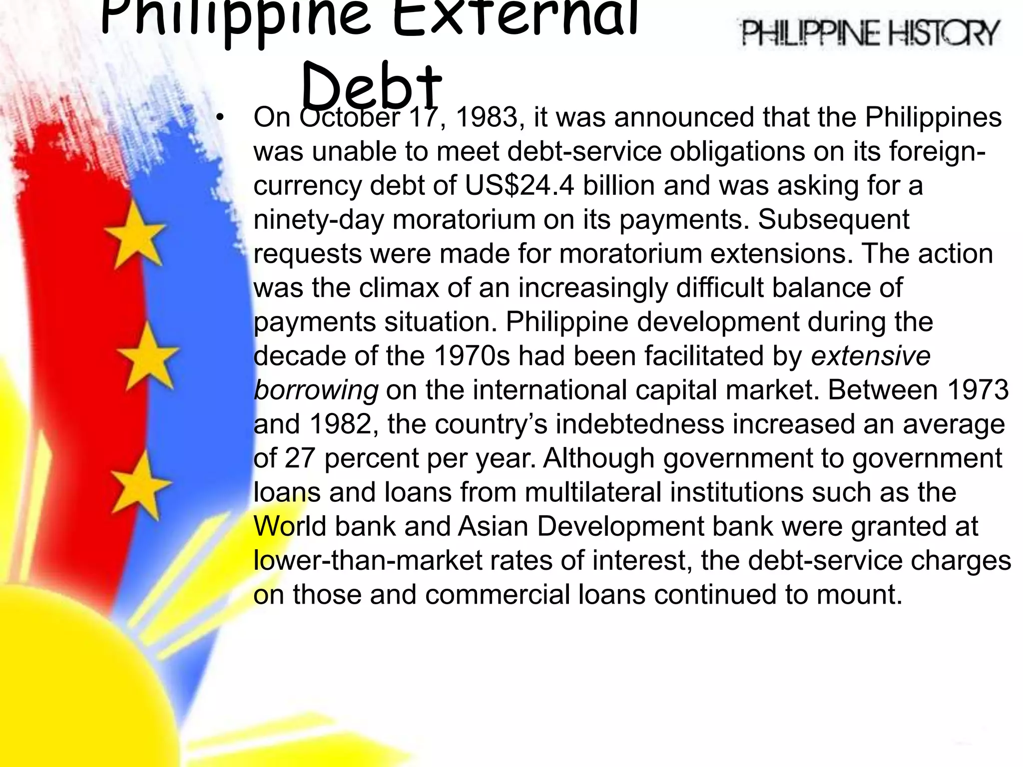 Philippine external debt | PPTX