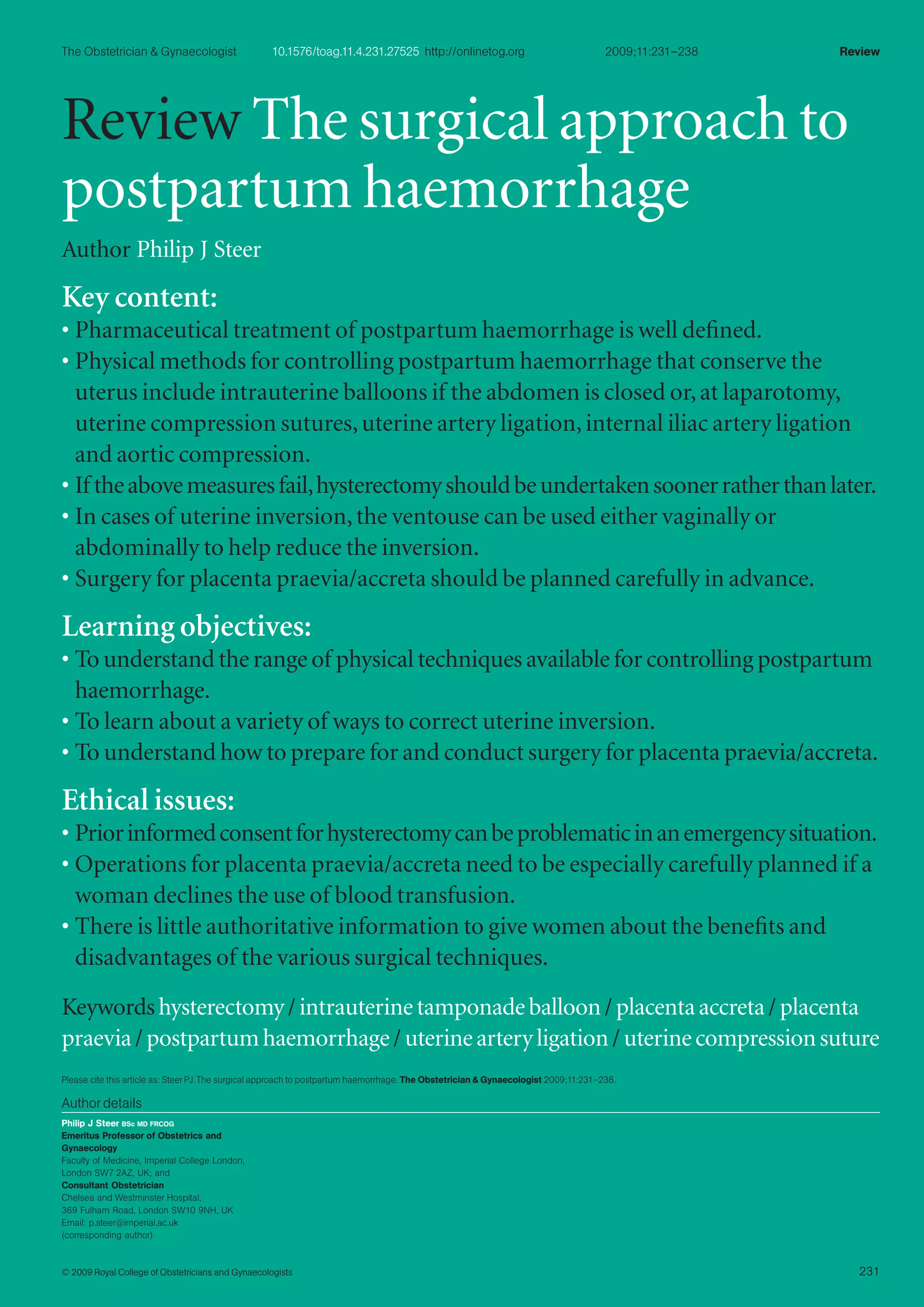 Phil steer pph | PDF