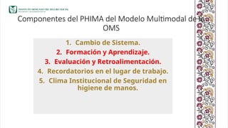 PHIMA CAPACITACION DE LAVADO DE MANOS NOVIEMBRE | PPTX