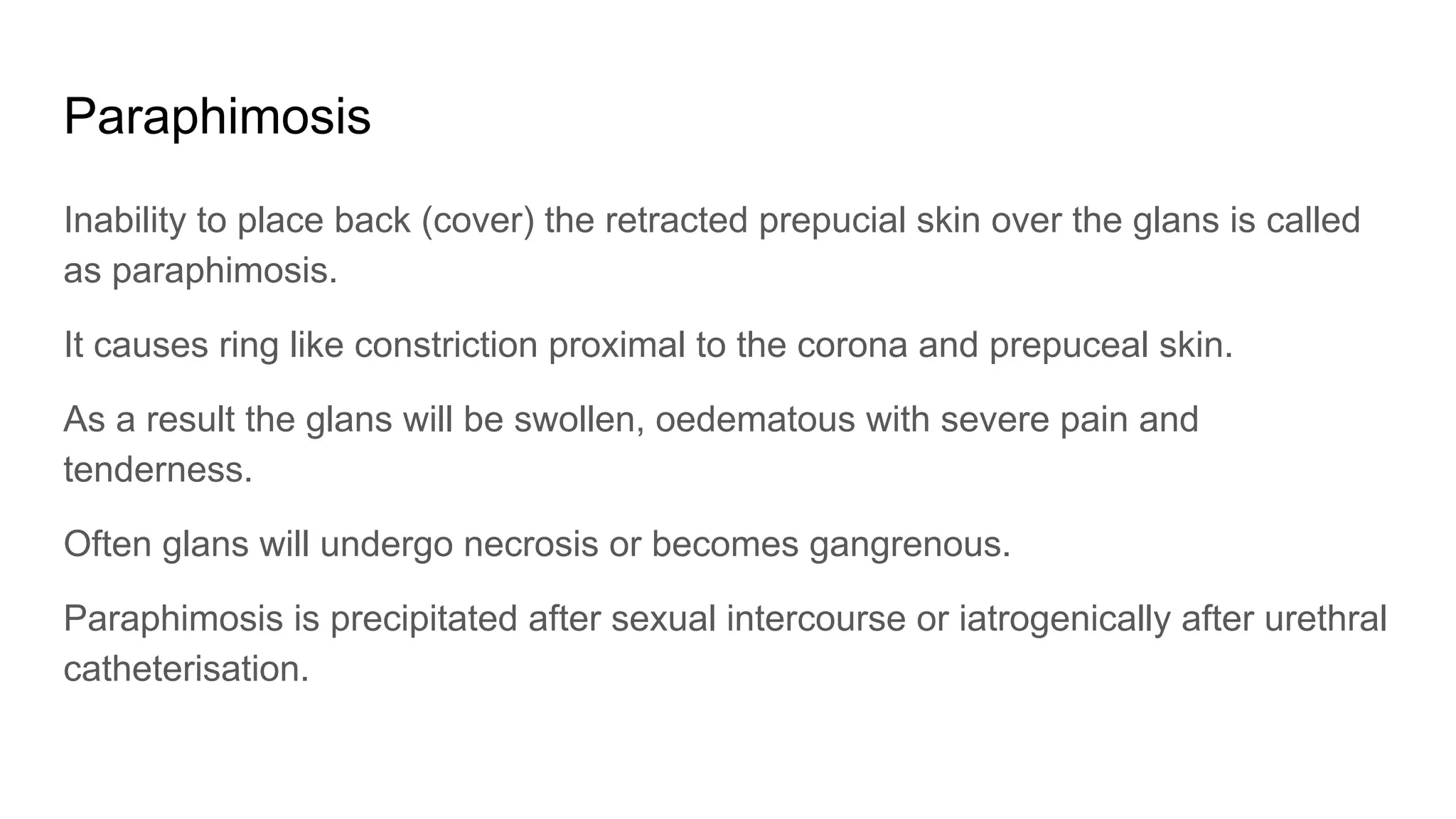 Phimosis, Paraphimosis and Carcinoma Penis | PDF