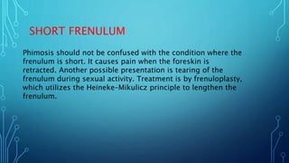 phimosis, paraphimosis & ca penis (CBME).pptx