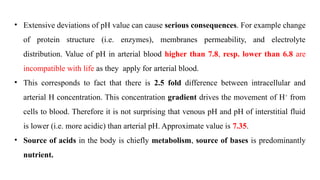 Acid base balance in human body and buffer system | PPTX