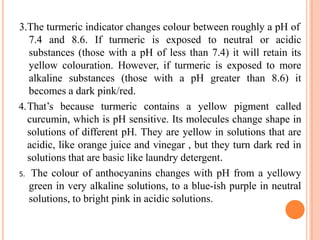 pH indicator experiment | PPTX