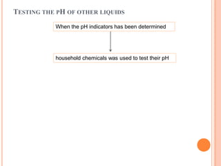 pH indicator experiment | PPTX
