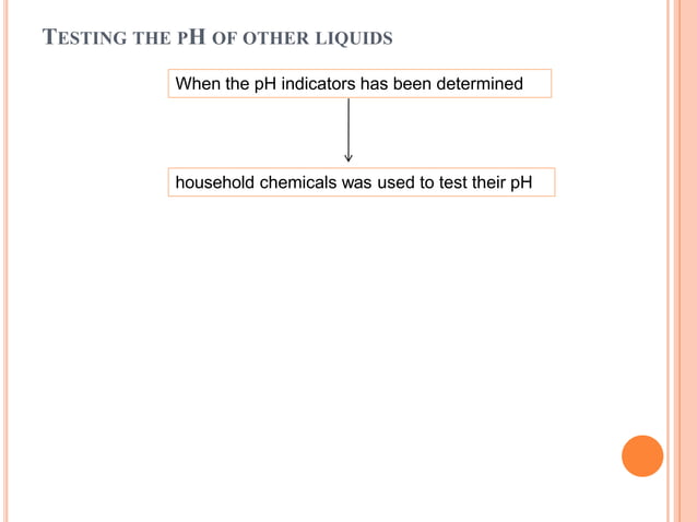 pH indicator experiment | PPTX | Chemistry | Science