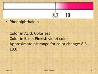 pH indicator | PPTX