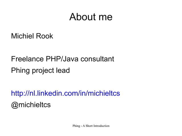 Phing - A PHP Build Tool (An Introduction) | ODP | Programming Languages | Computing
