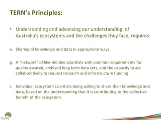 Phinn TERN Principles and Strategic PLan | PPT | Environment | Science