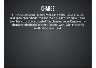 Phinx talk | PDF | Databases | Computer Software and Applications