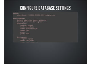 Phinx talk | PDF | Databases | Computer Software and Applications