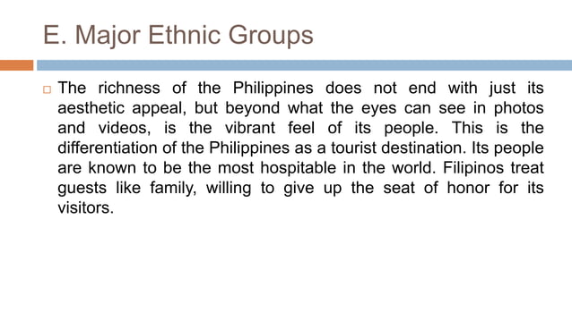 Phippine Tourism, Geography, and Culture.pptx | National & Civic ...