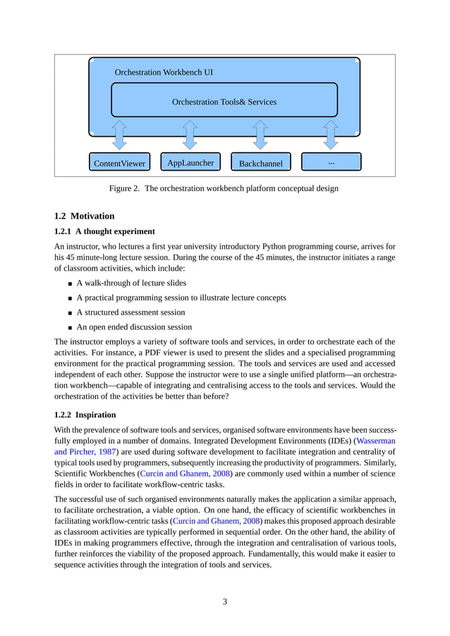 Ph.D Research Proposal: Software Tools for Orchestration | PDF