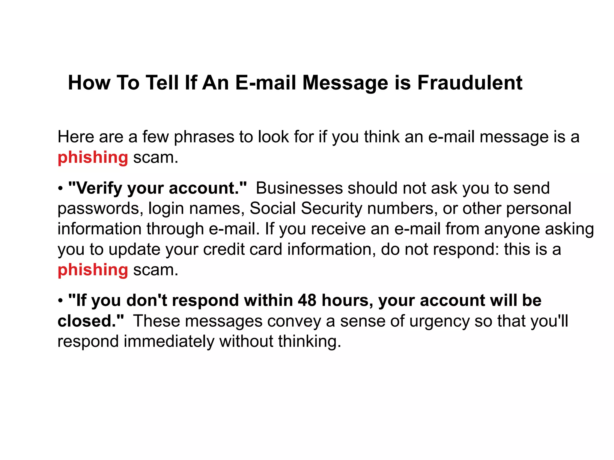 Information security training Phishing | PPTX