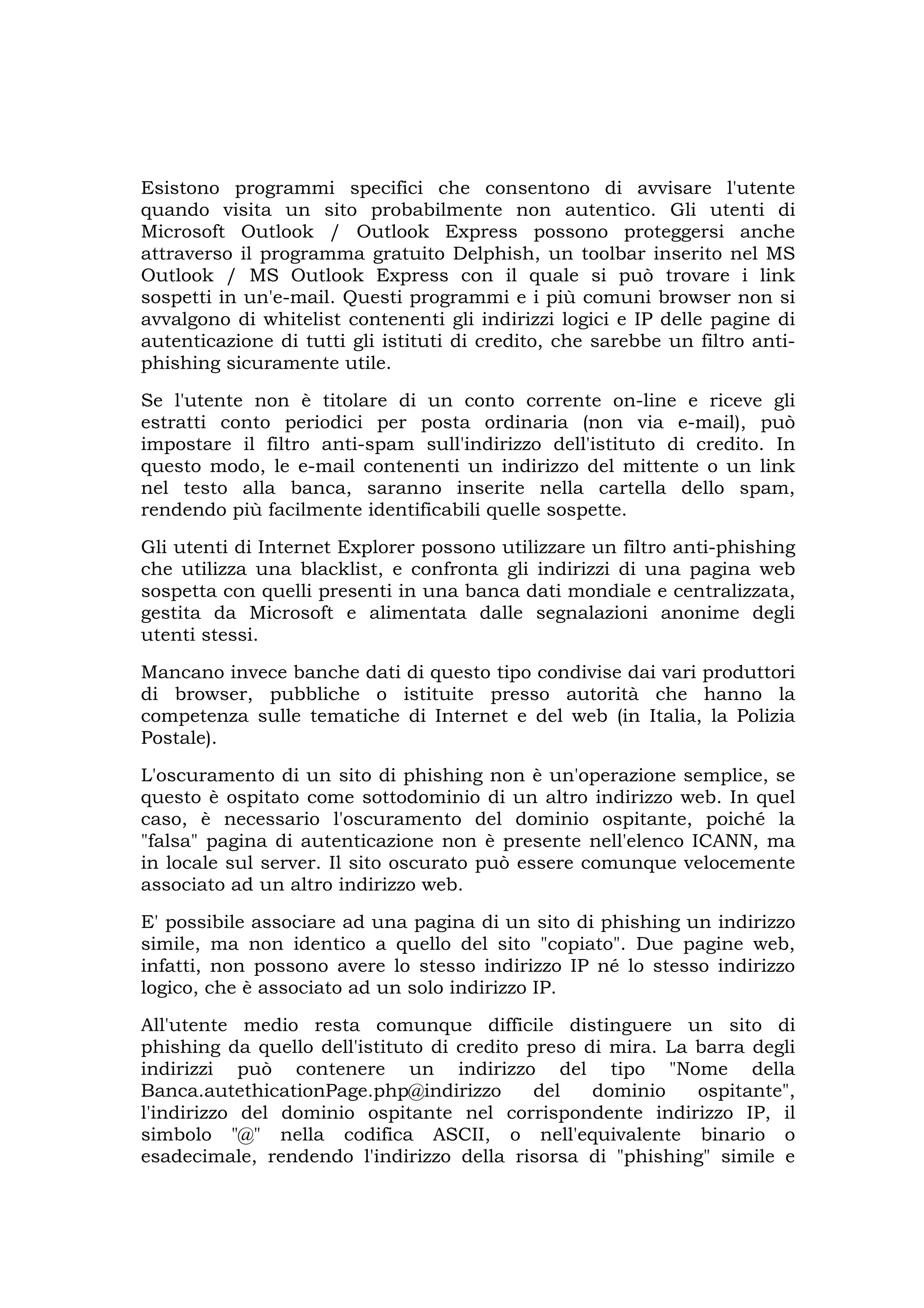 Phishing: se lo conosci, lo eviti | PDF