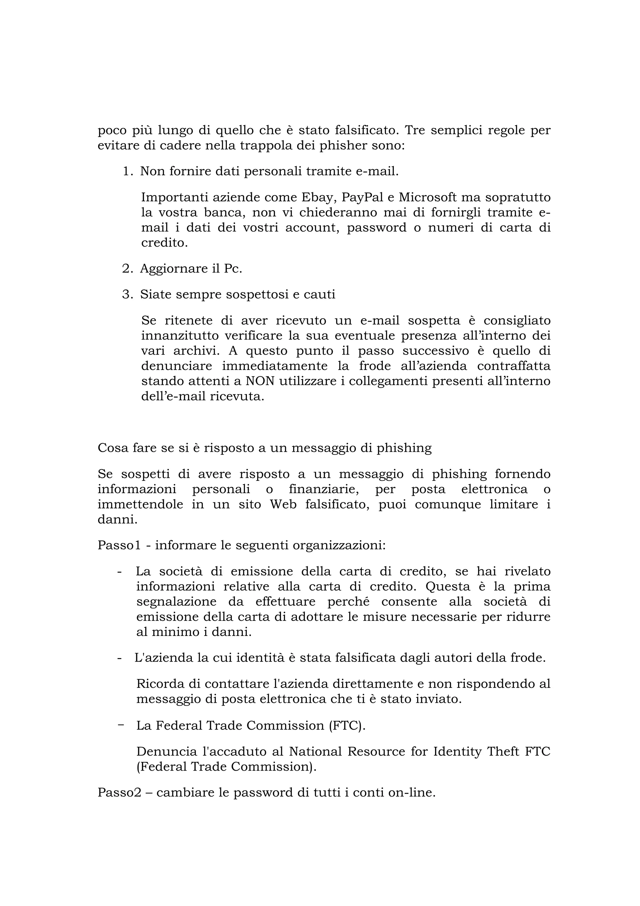Phishing: se lo conosci, lo eviti | PDF