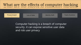 Phishing and hacking | PPTX