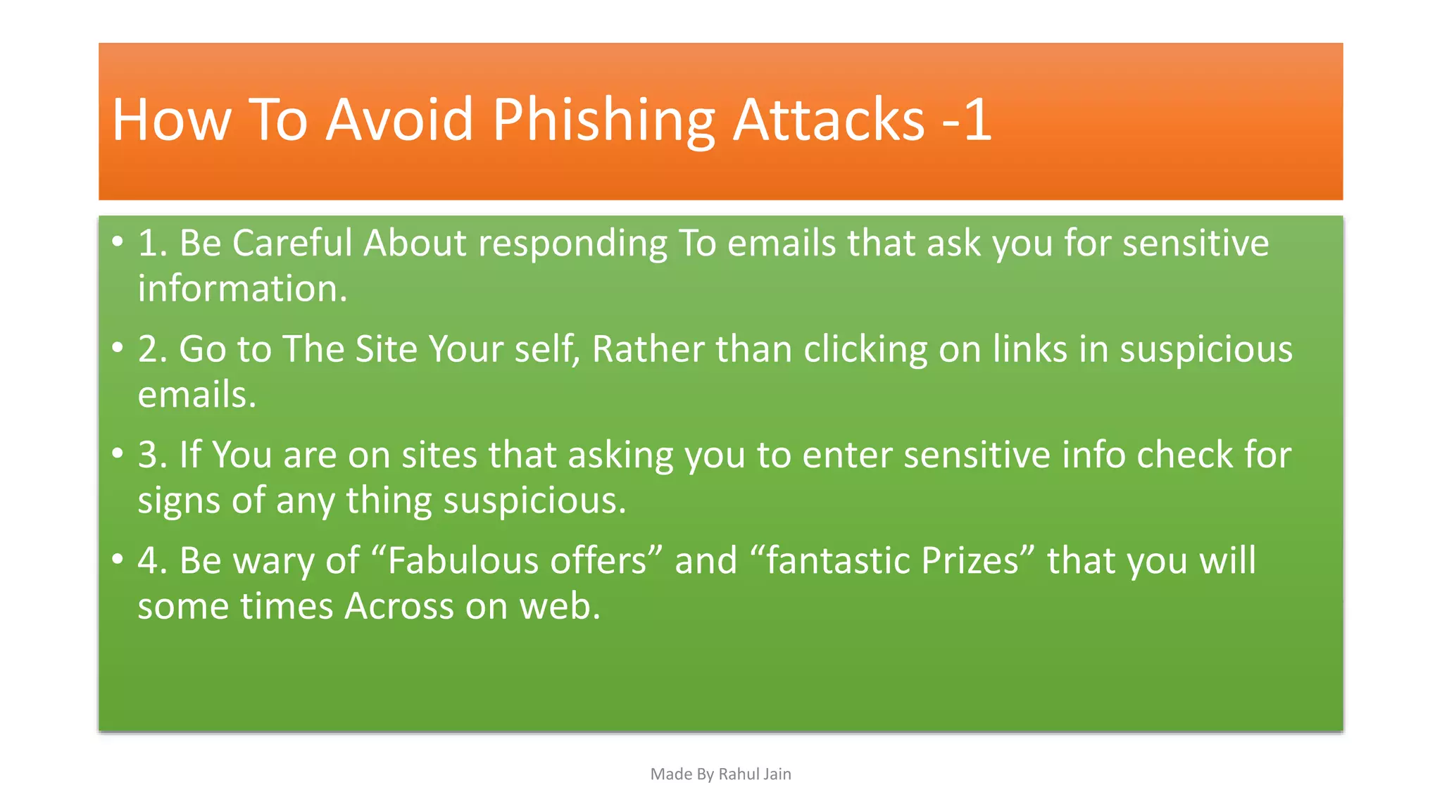 Phishing attacks, Types Of Phishing Attacks, How To Avoid Phishing Attacks | PPT