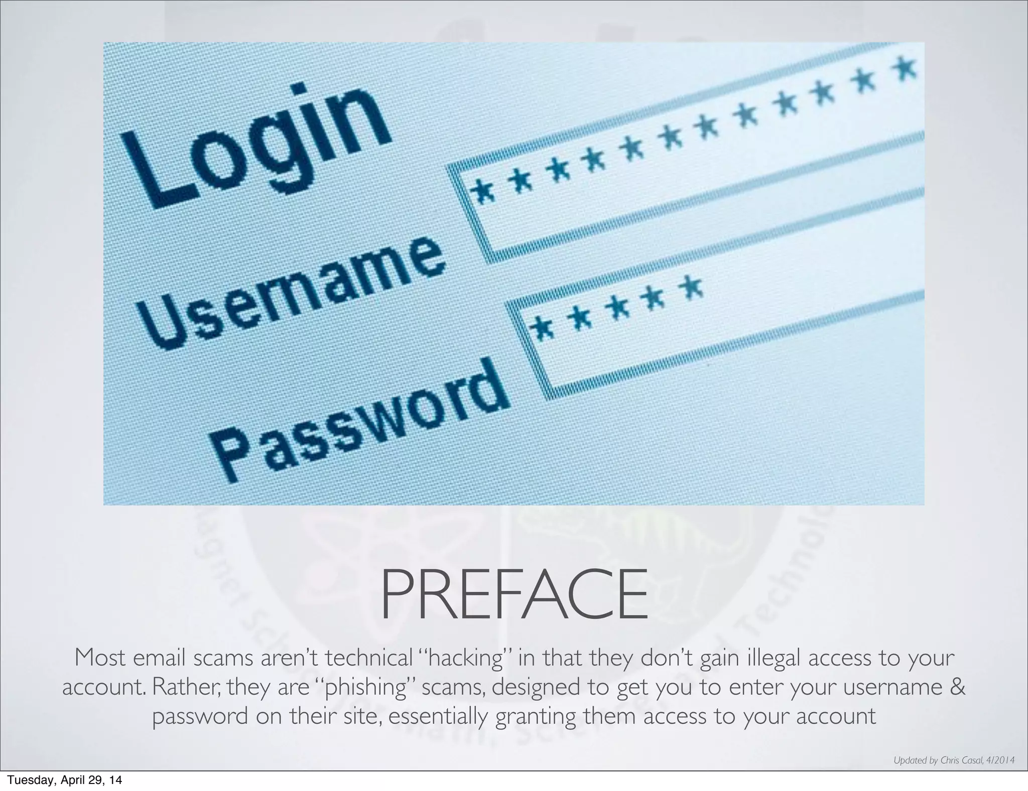 Recognize phishing scams | PPT