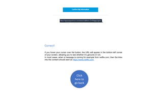 Phishing links game | PPTX