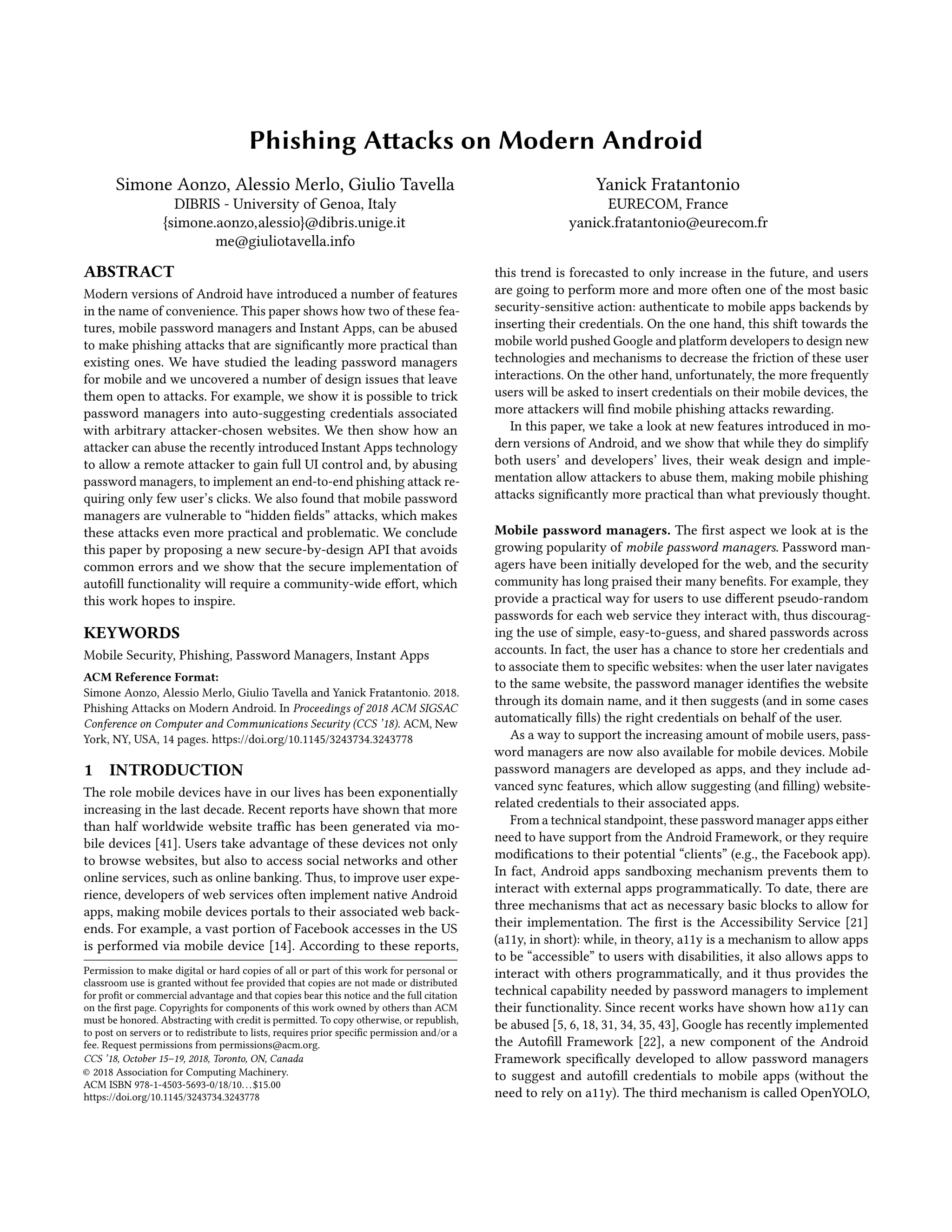 Phishing on android | PDF