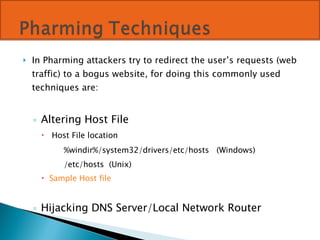 Phishing & Pharming | PPT