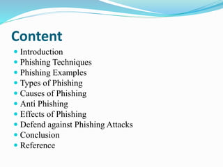 PPT on Phishing | PPTX