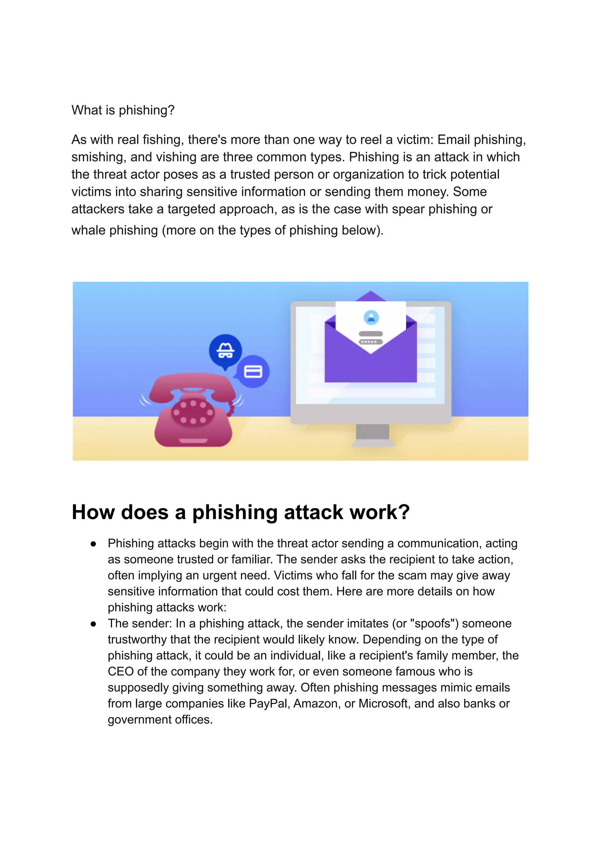 Phishing, Smishing and vishing_ How these cyber attacks work and how to ...
