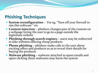 Phishing & spamming | PPT