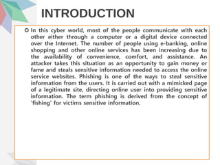 Phishing websitre detection using machine learning | PDF | Internet ...