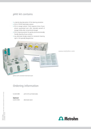 pH kit by Metrohm | PDF