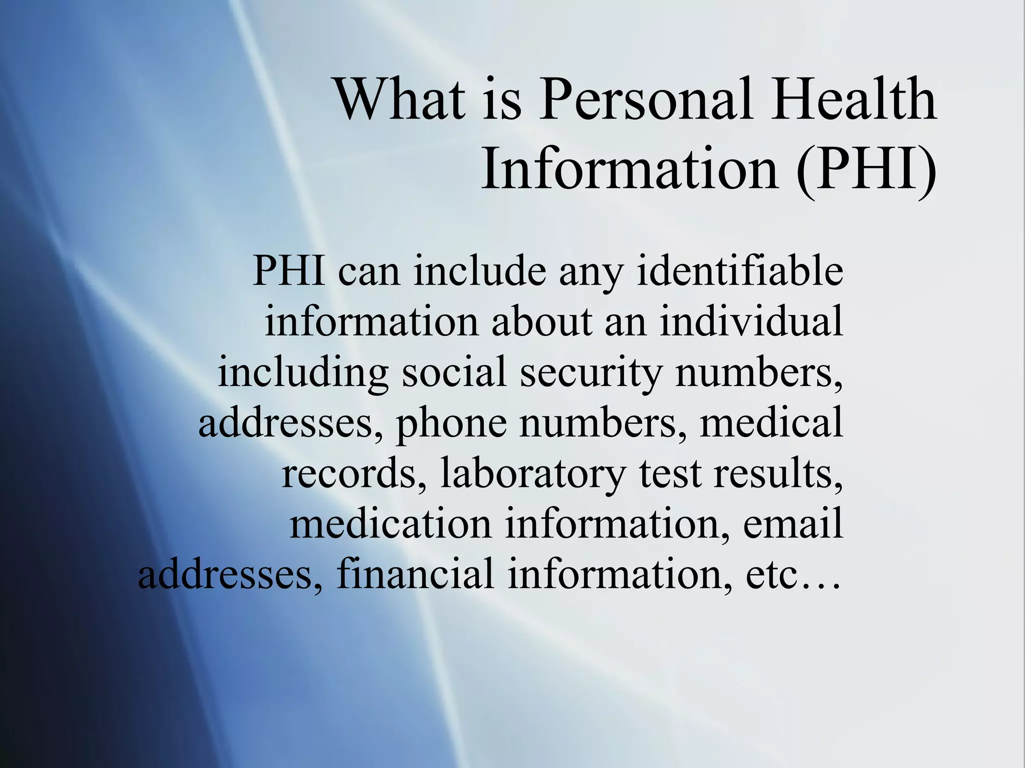 Phi training | PPT