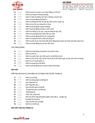 Phiếu kiểm tra và giám định ô tô đã qua sử dụng | DOCX