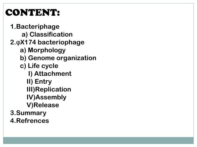 Phi x 174 phage. | PPT | Biological Sciences | Science