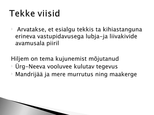 Põhja-Eesti paekallas | PPT