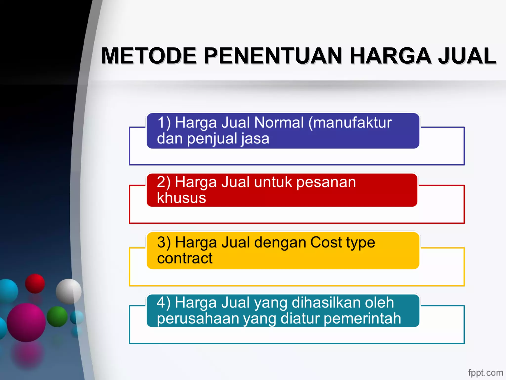 PPT PENENTUAN HARGA JUAL | PPT
